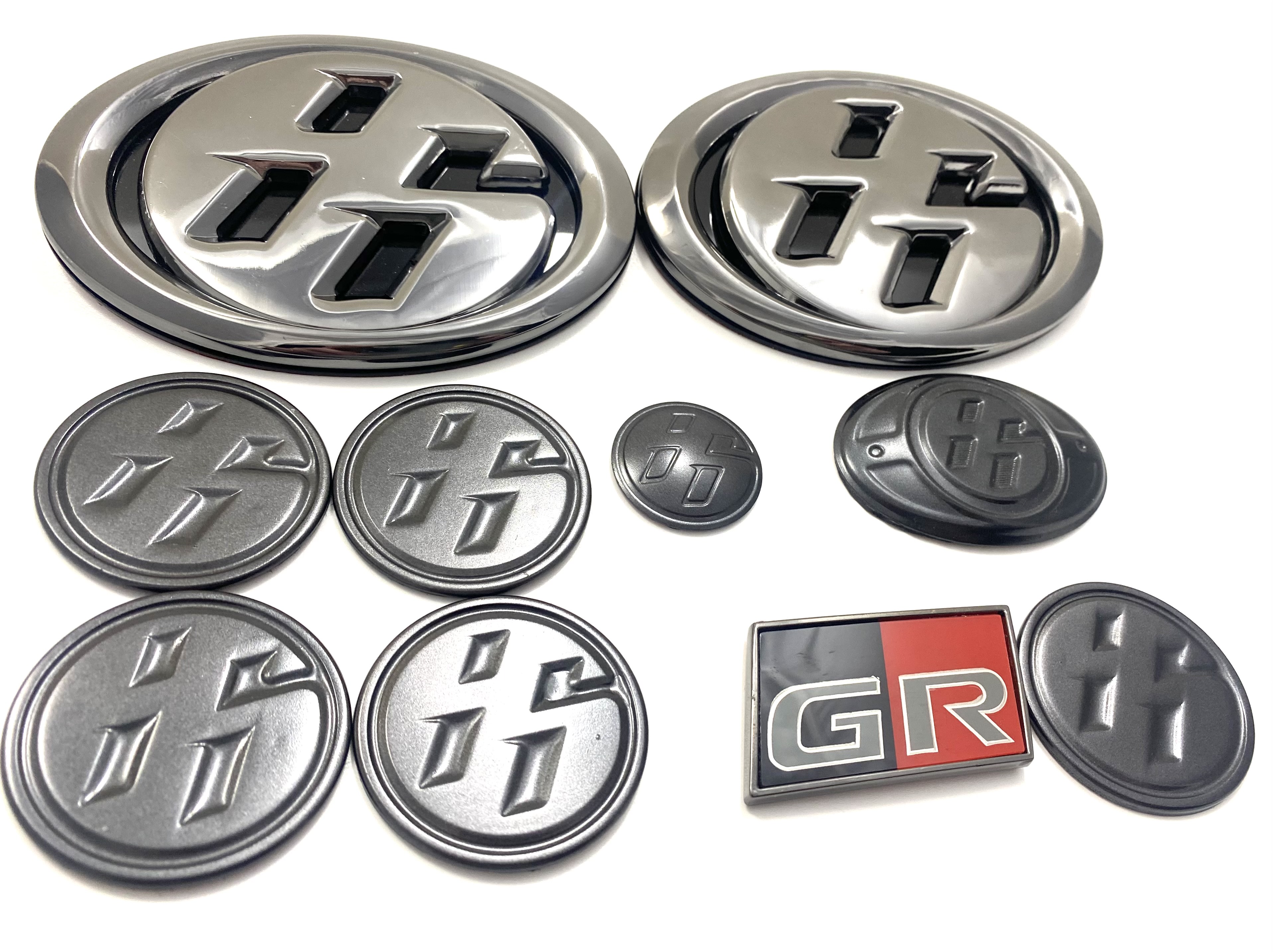 812pc conversions kit black chrome black chrome gloss black emblems ...