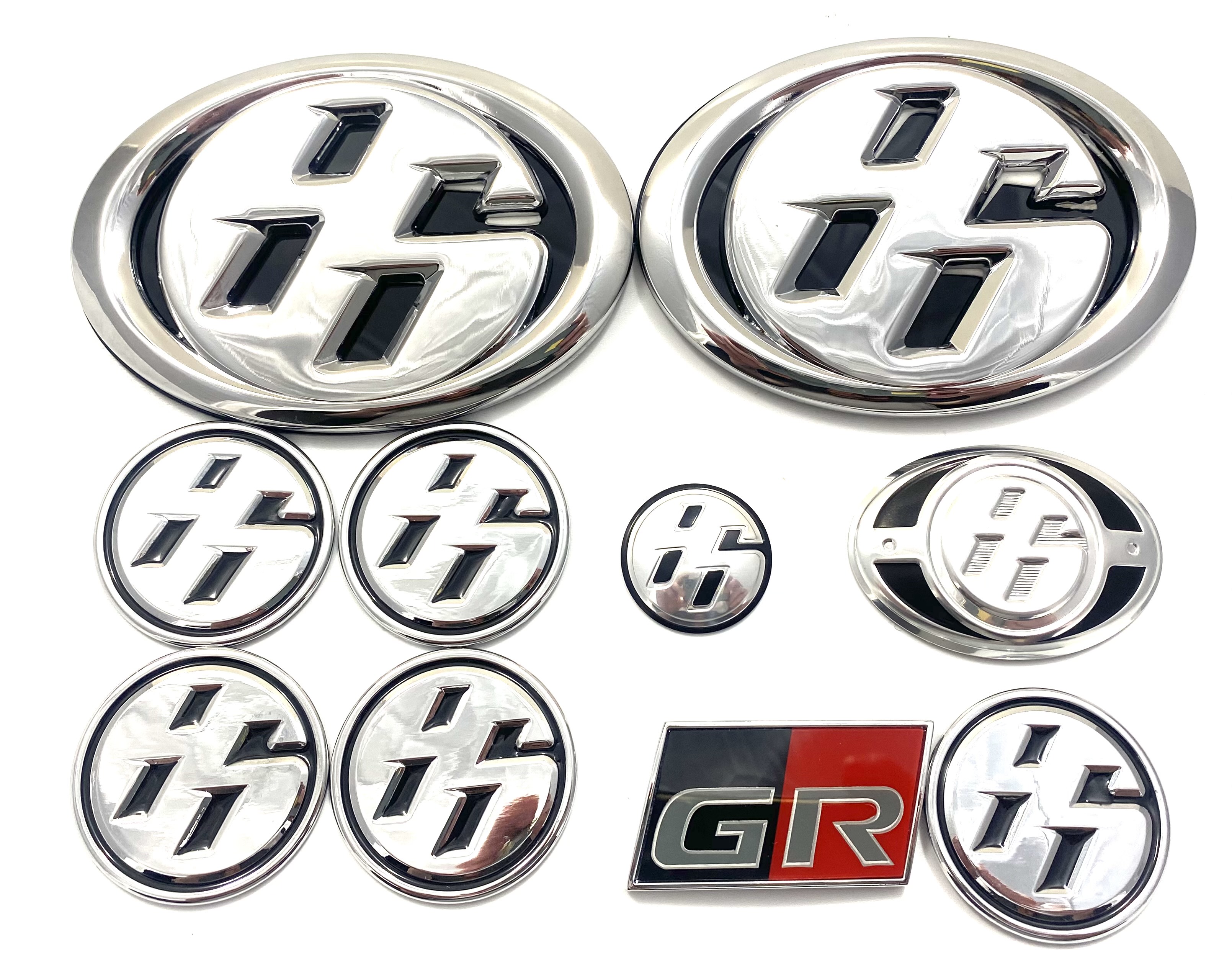 812pc conversions kit black chrome black chrome gloss black emblems ...