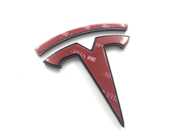 premium oem Model X thick style front rear t badge replacement emblem ...
