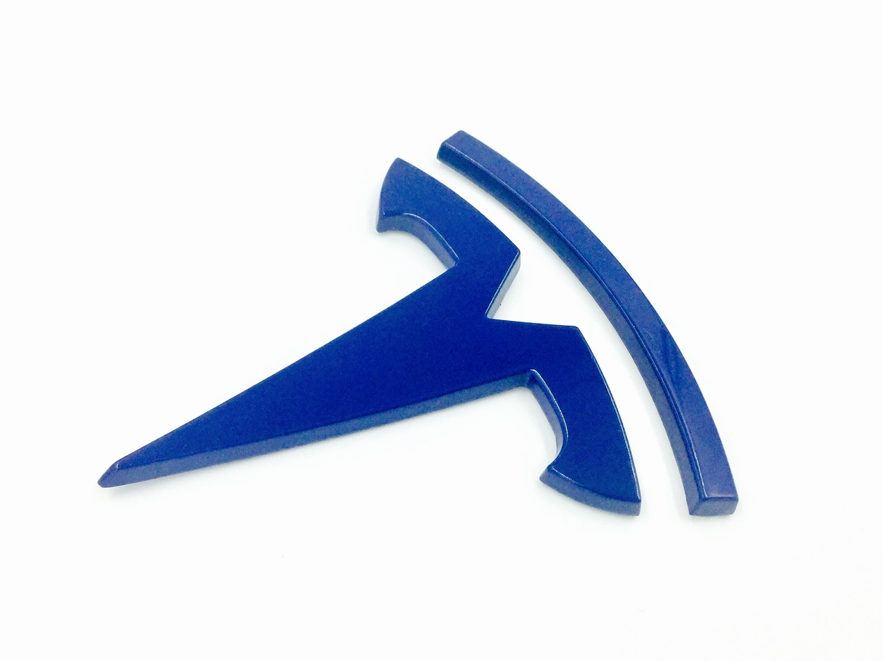 premium oem Model X thick style front rear t badge replacement emblem ...