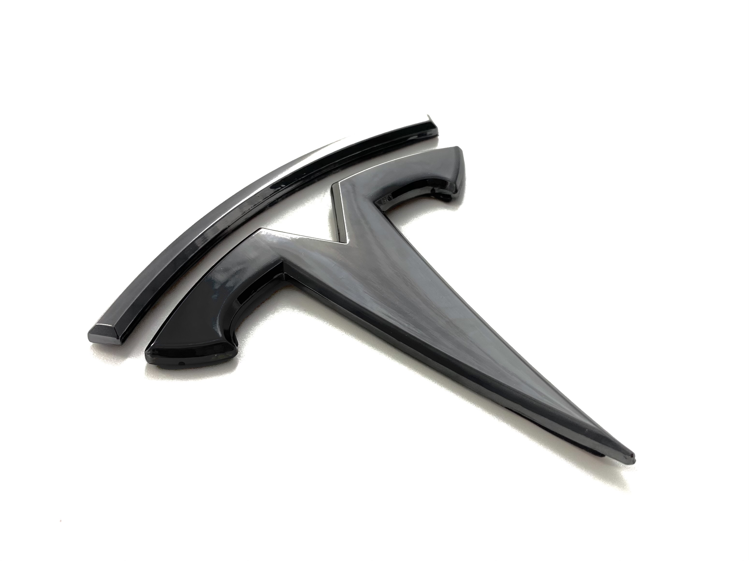 premium oem Model X thick style front rear t badge replacement emblem ...