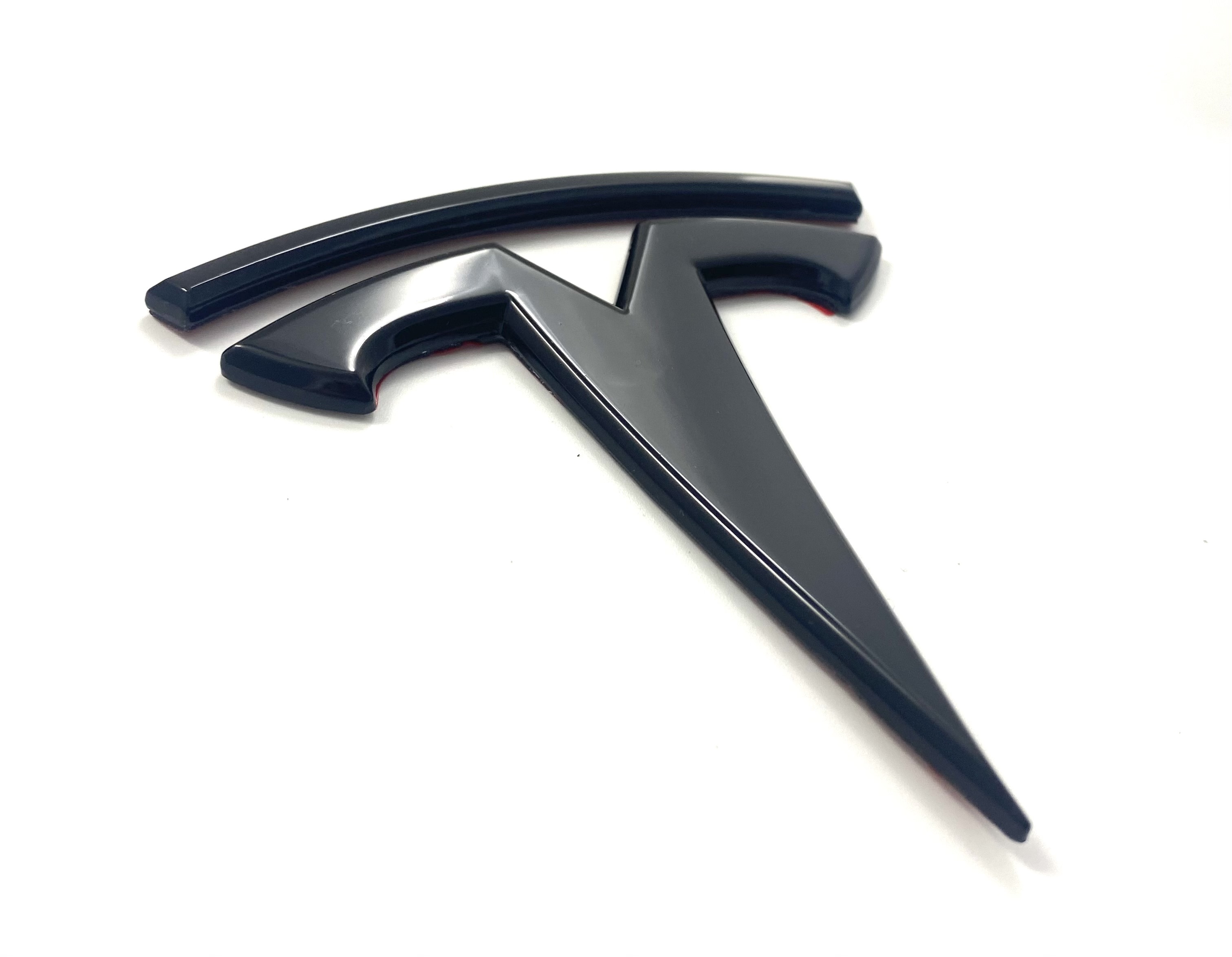 premium oem Model X thick style front rear t badge replacement emblem ...