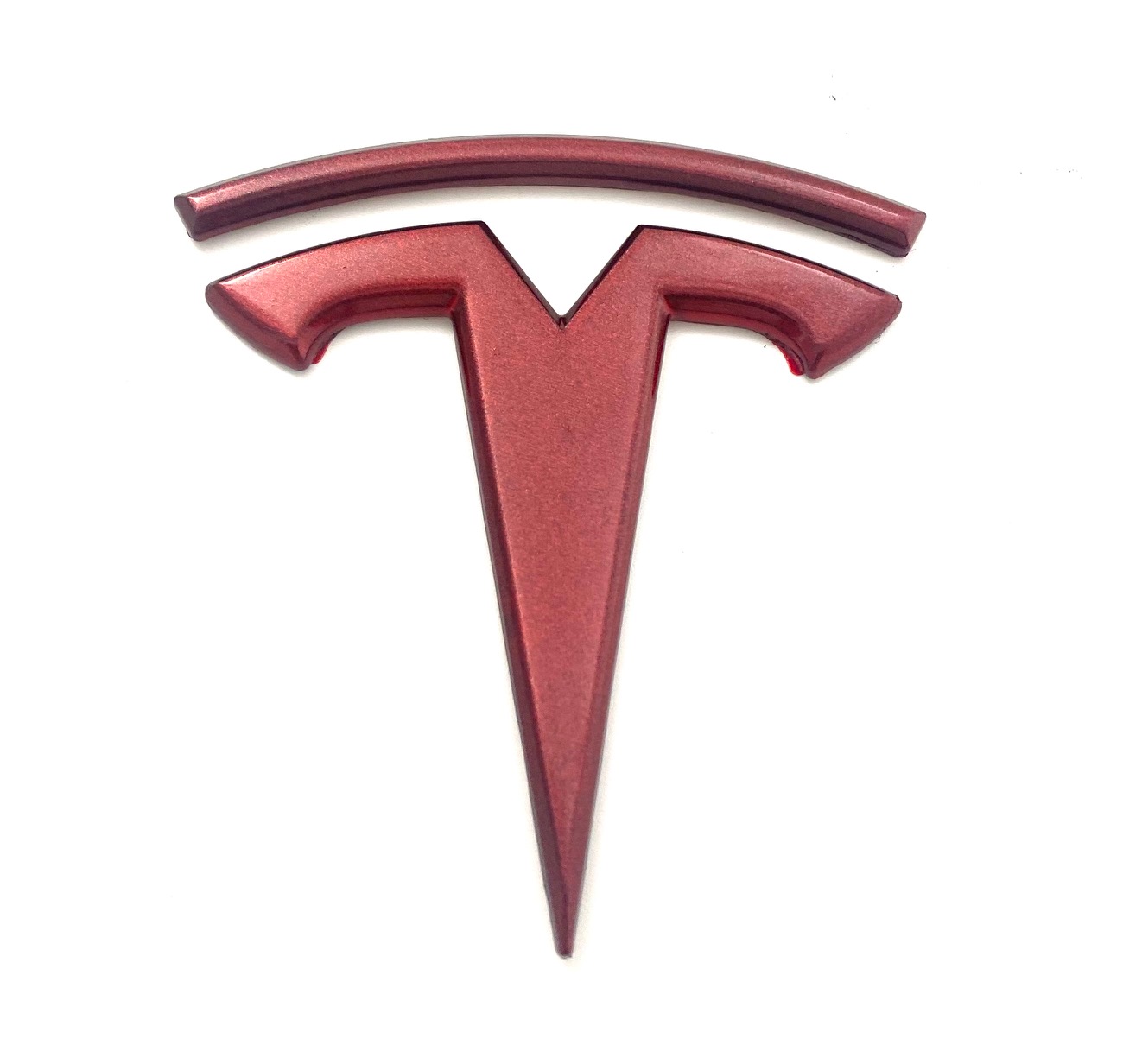 premium oem Model X thick style front rear t badge replacement emblem ...