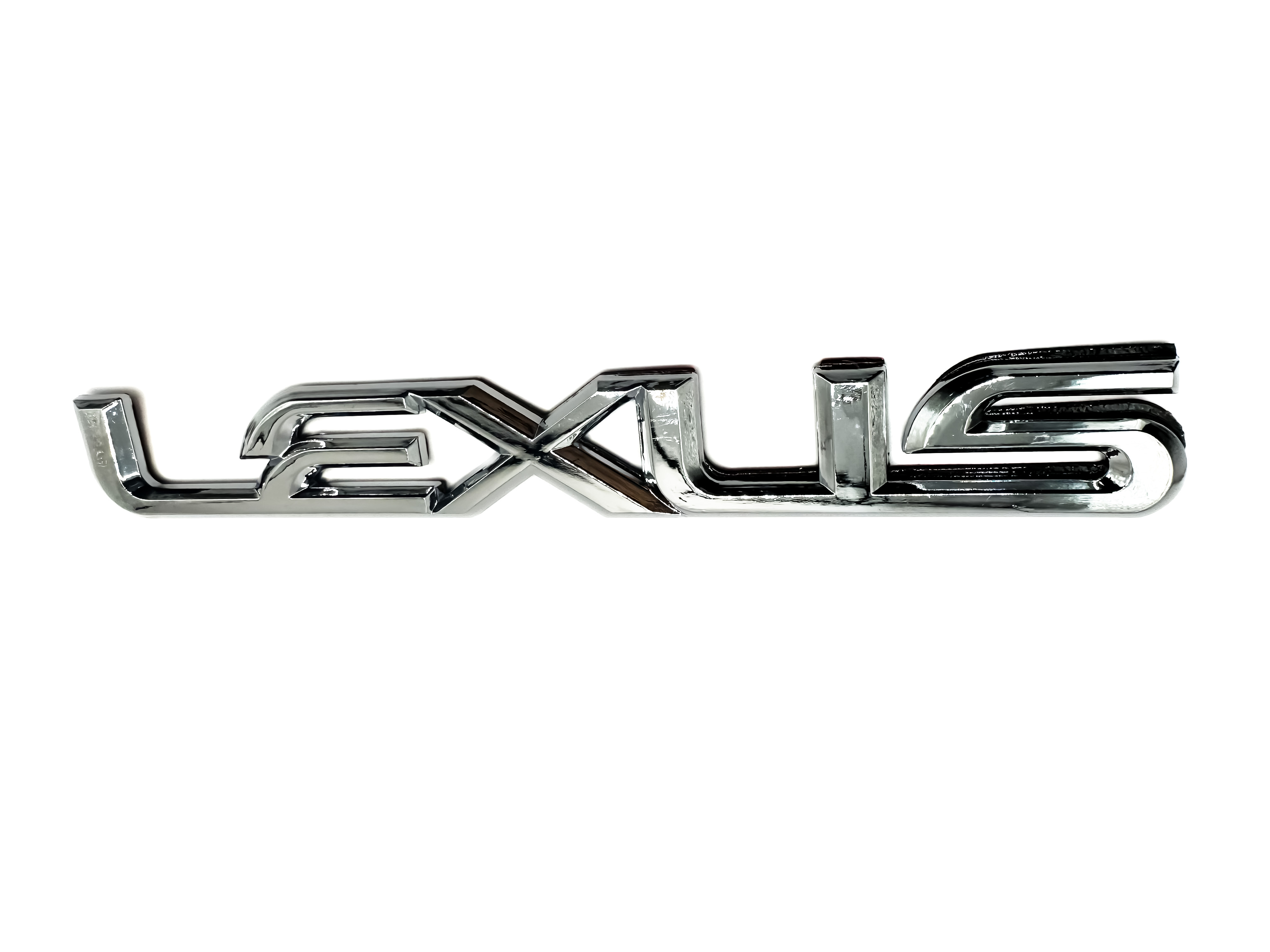 7.5" x 1" LEXUS letter emblem rear black chrome red green white gray ...