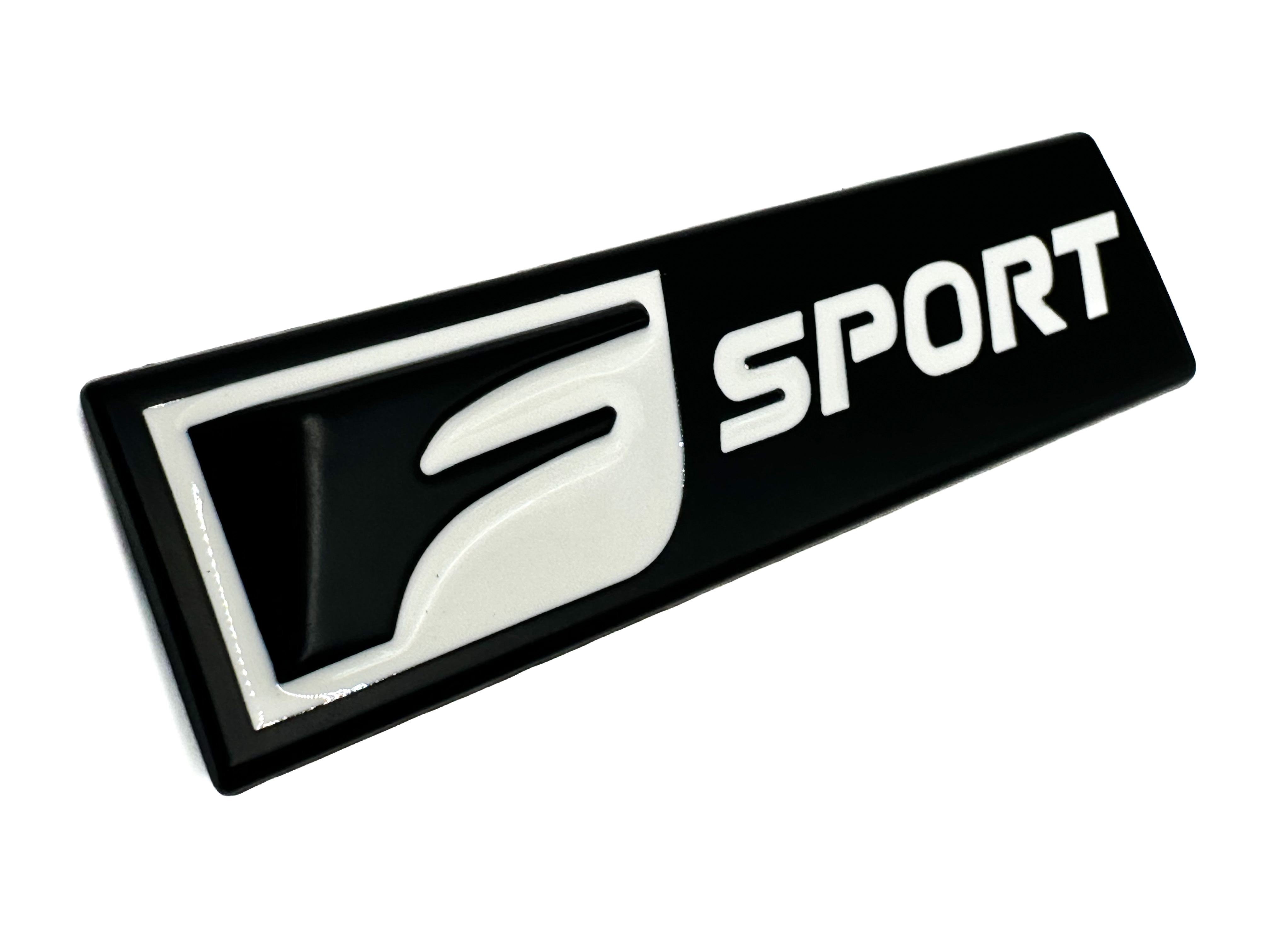 Lexus F-Sport trunk 4" x 1" fender emblem 2.50" x 1.75" mini accent ...