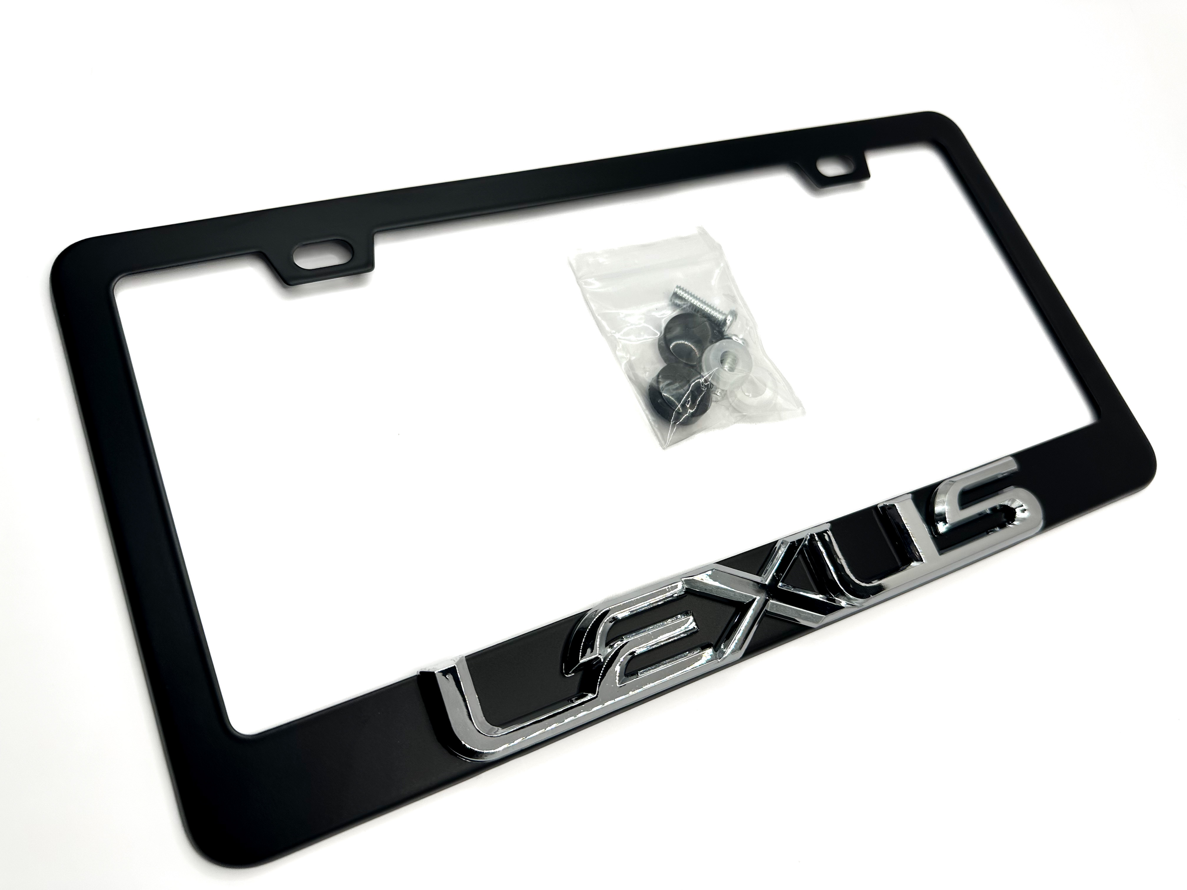 Lexus sc300 gx rx tx rx350 black license plate frame satin genesis mini ...