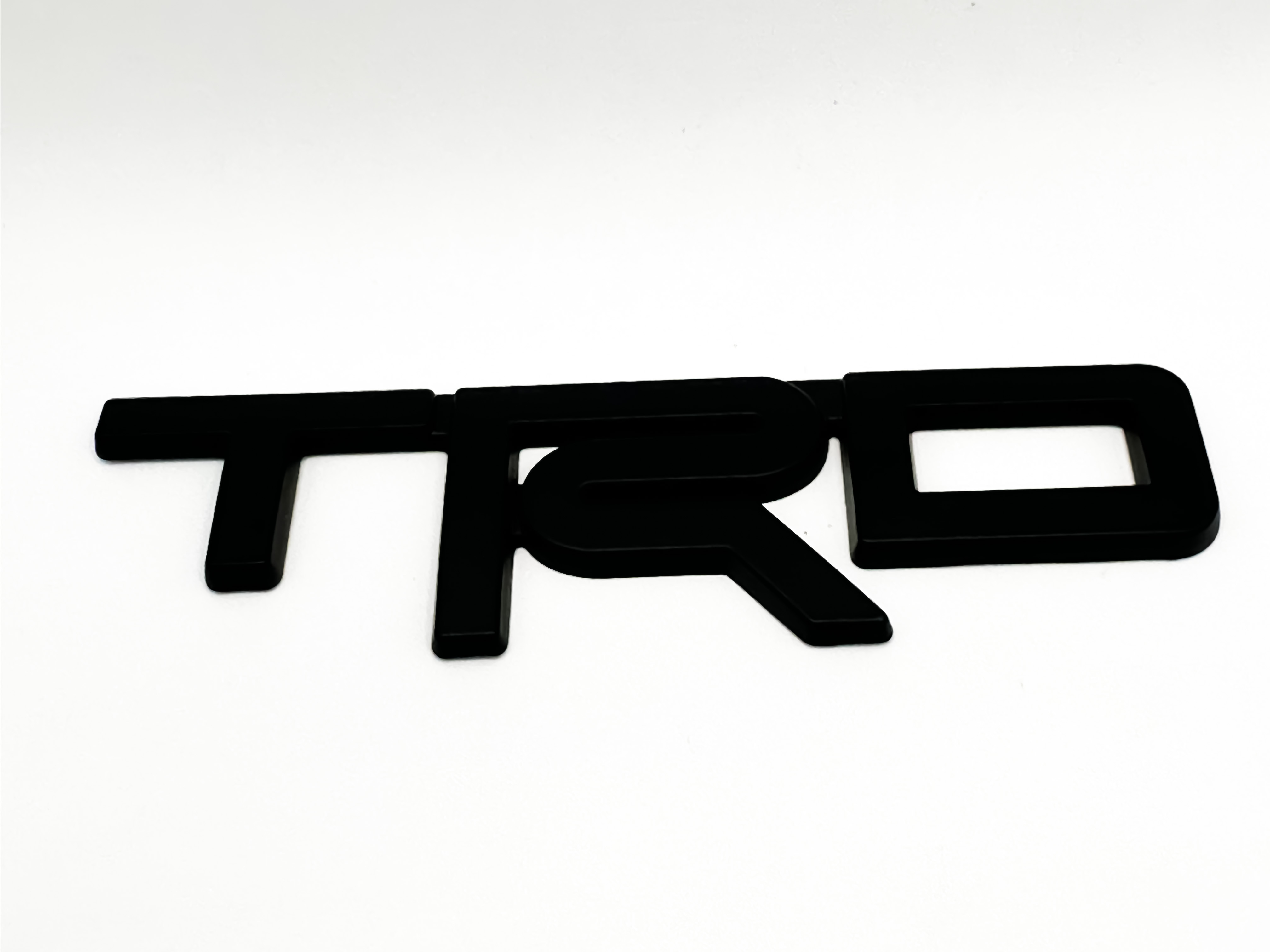 TRD toyota racing development metal emblem badge logo black chrome red ...