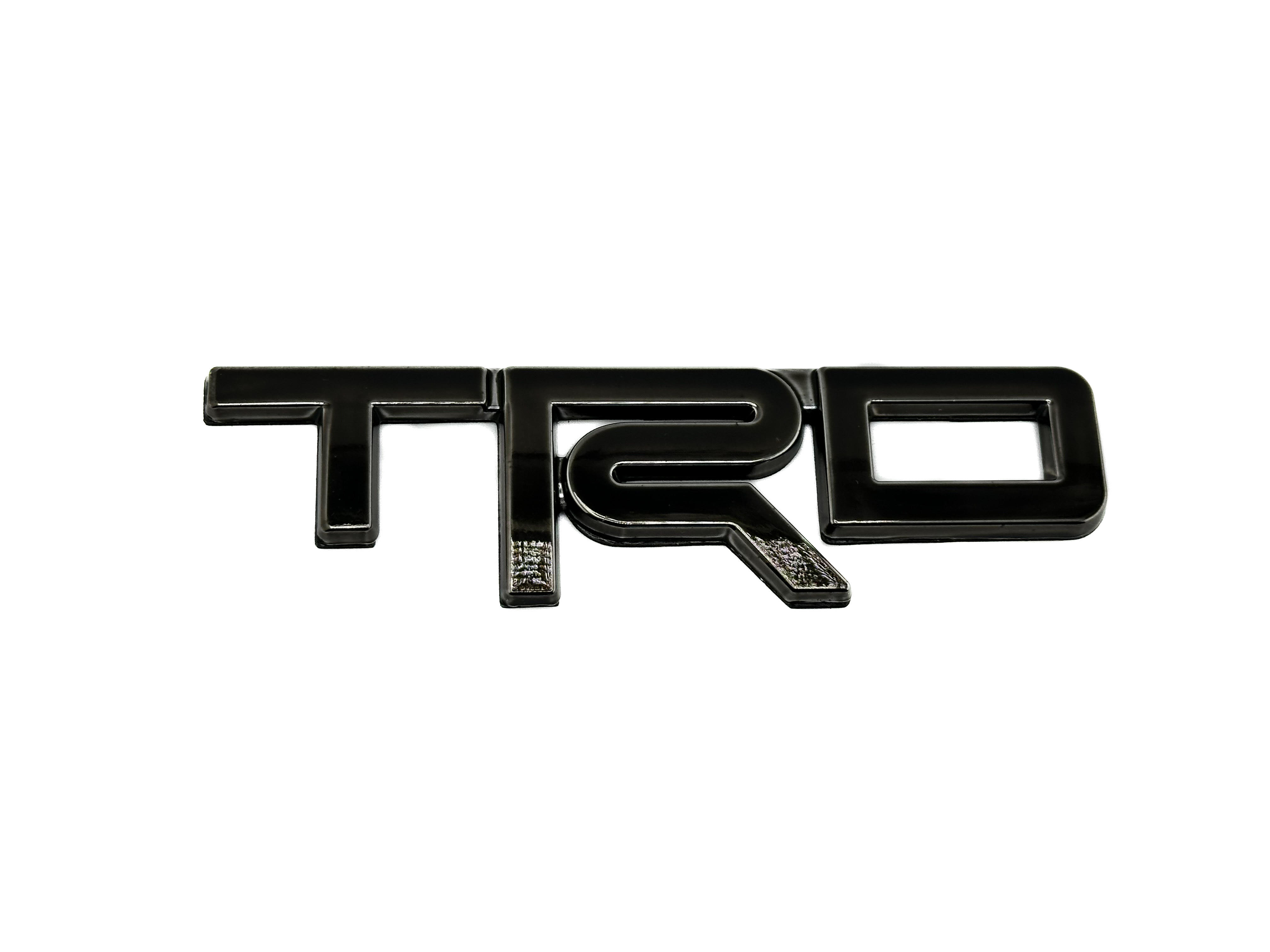TRD toyota racing development metal emblem badge logo black chrome red ...
