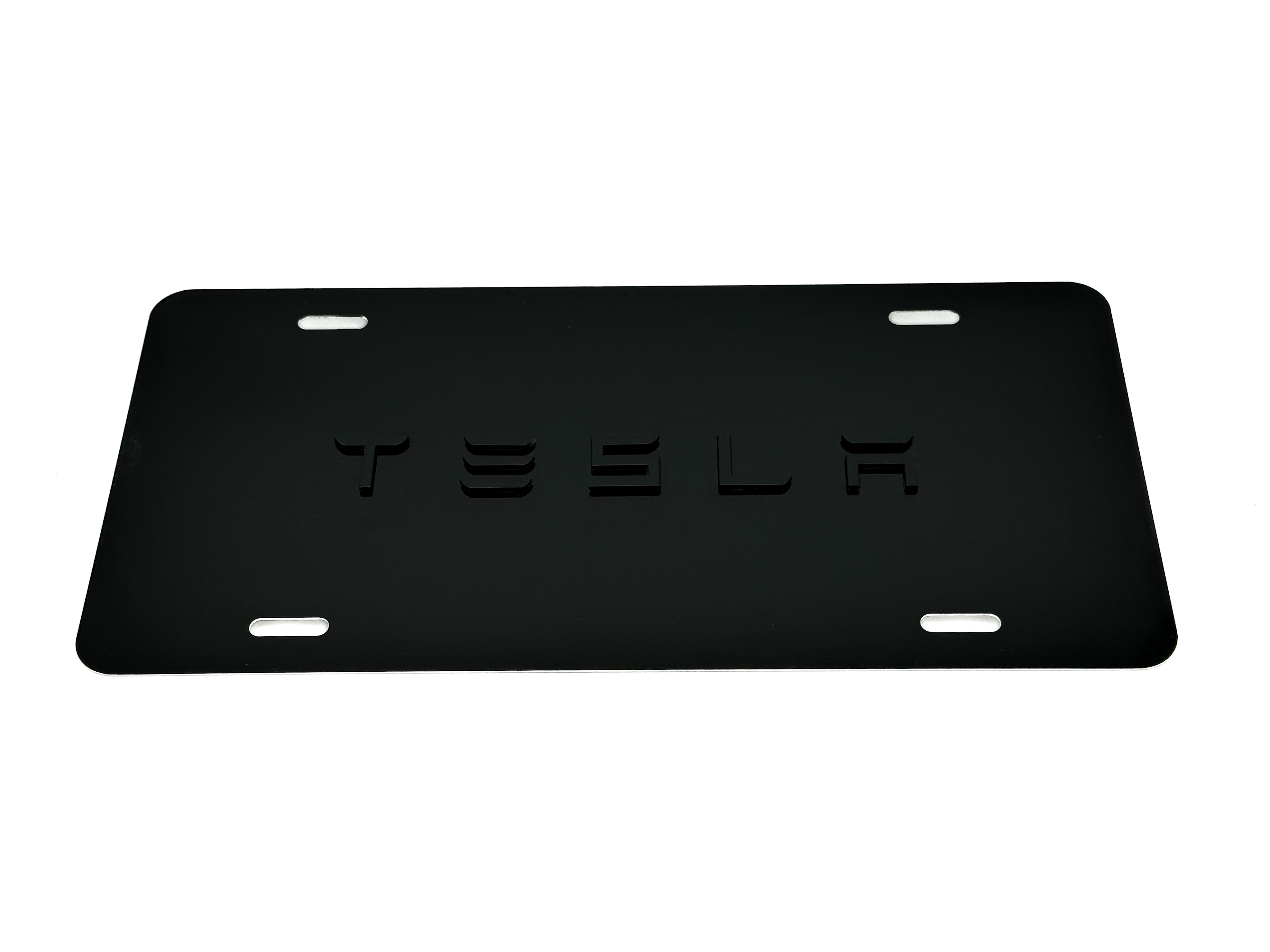 Tesla black front vanity license plate frame model 3 Y S X Cybertruck ...