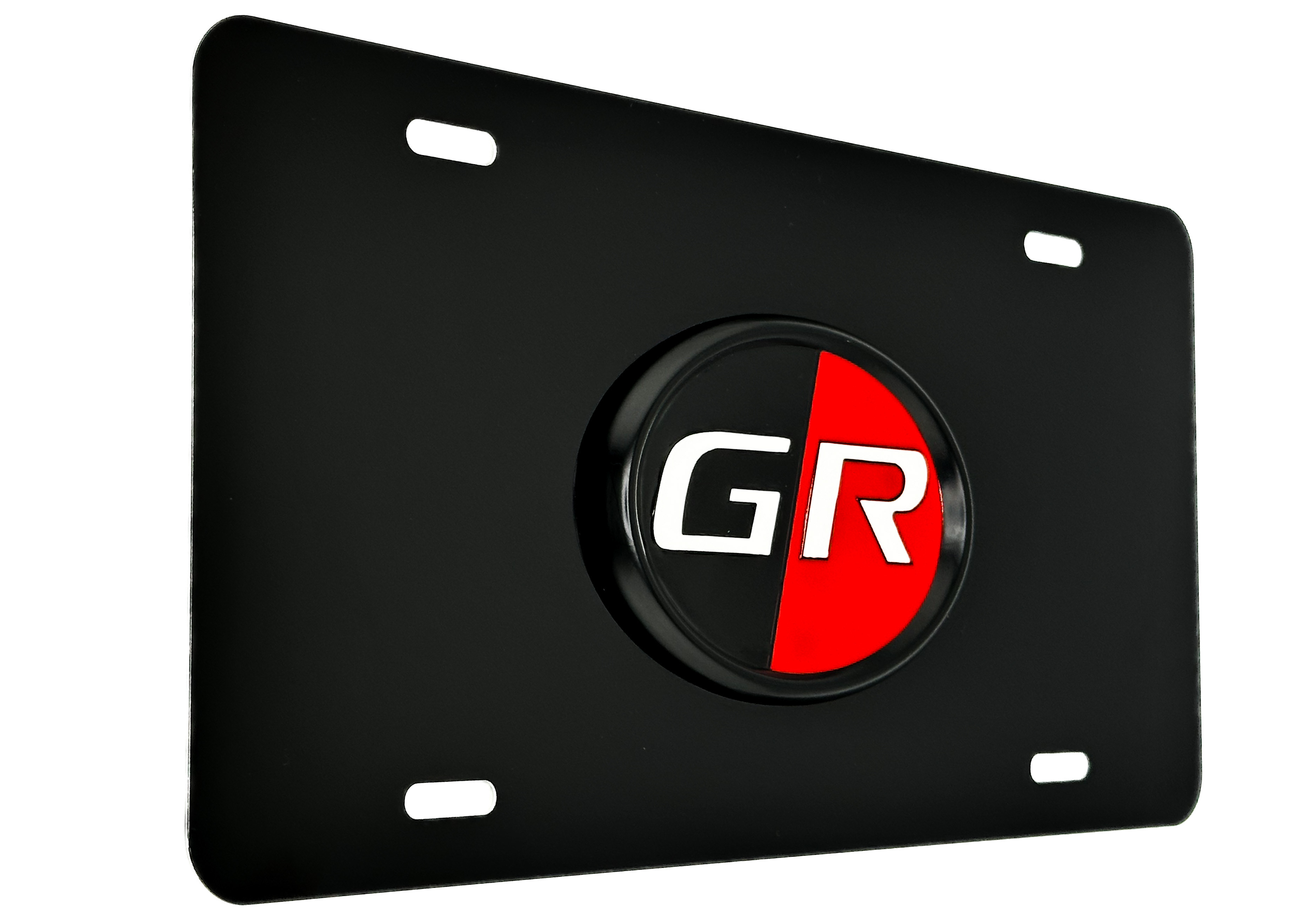 Toyota gr logo black front vanity license plate frame gr86 supra camry ...