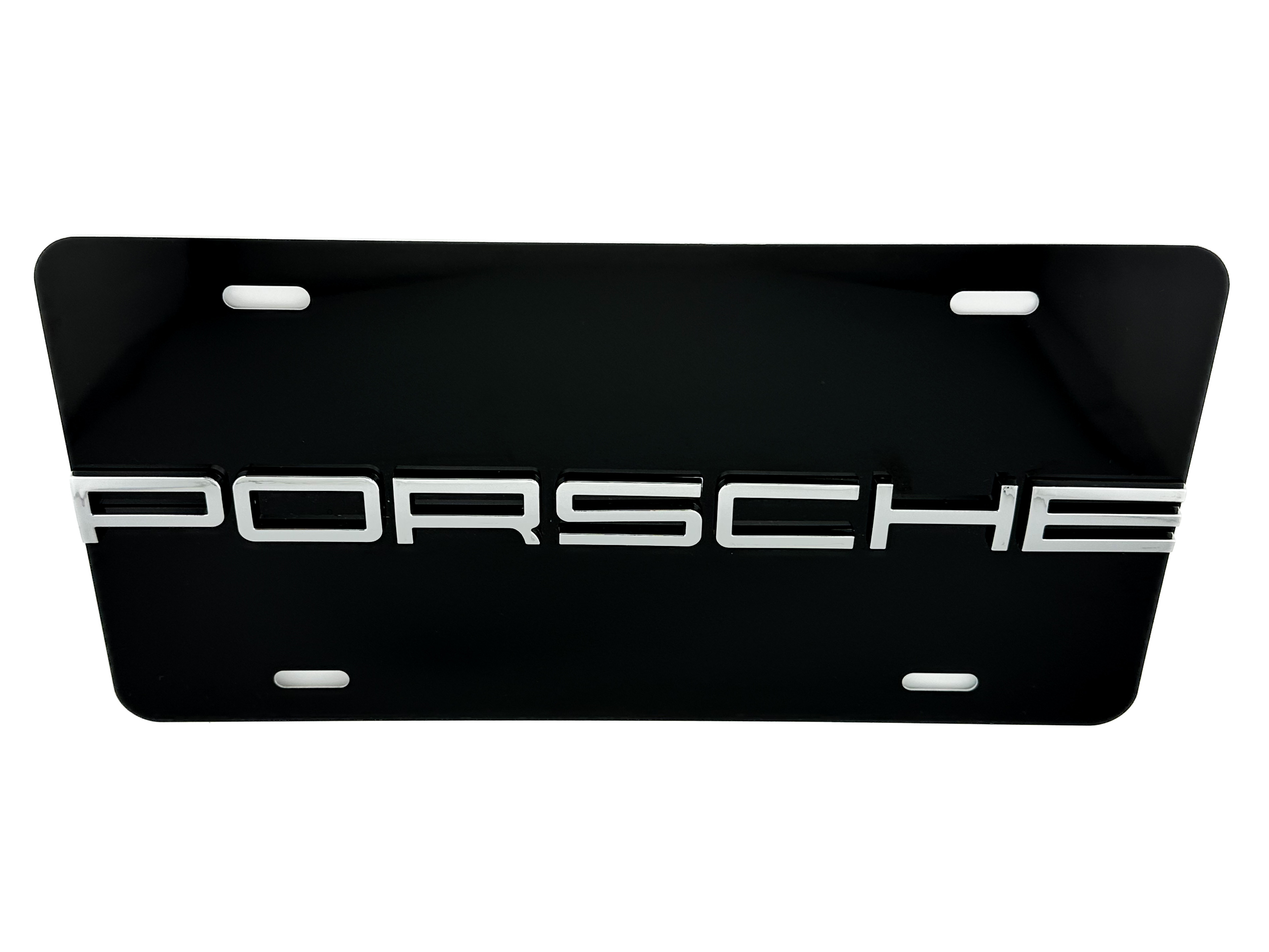 Porsche black front vanity plate frame gloss matte satin OEM 911 992 ...