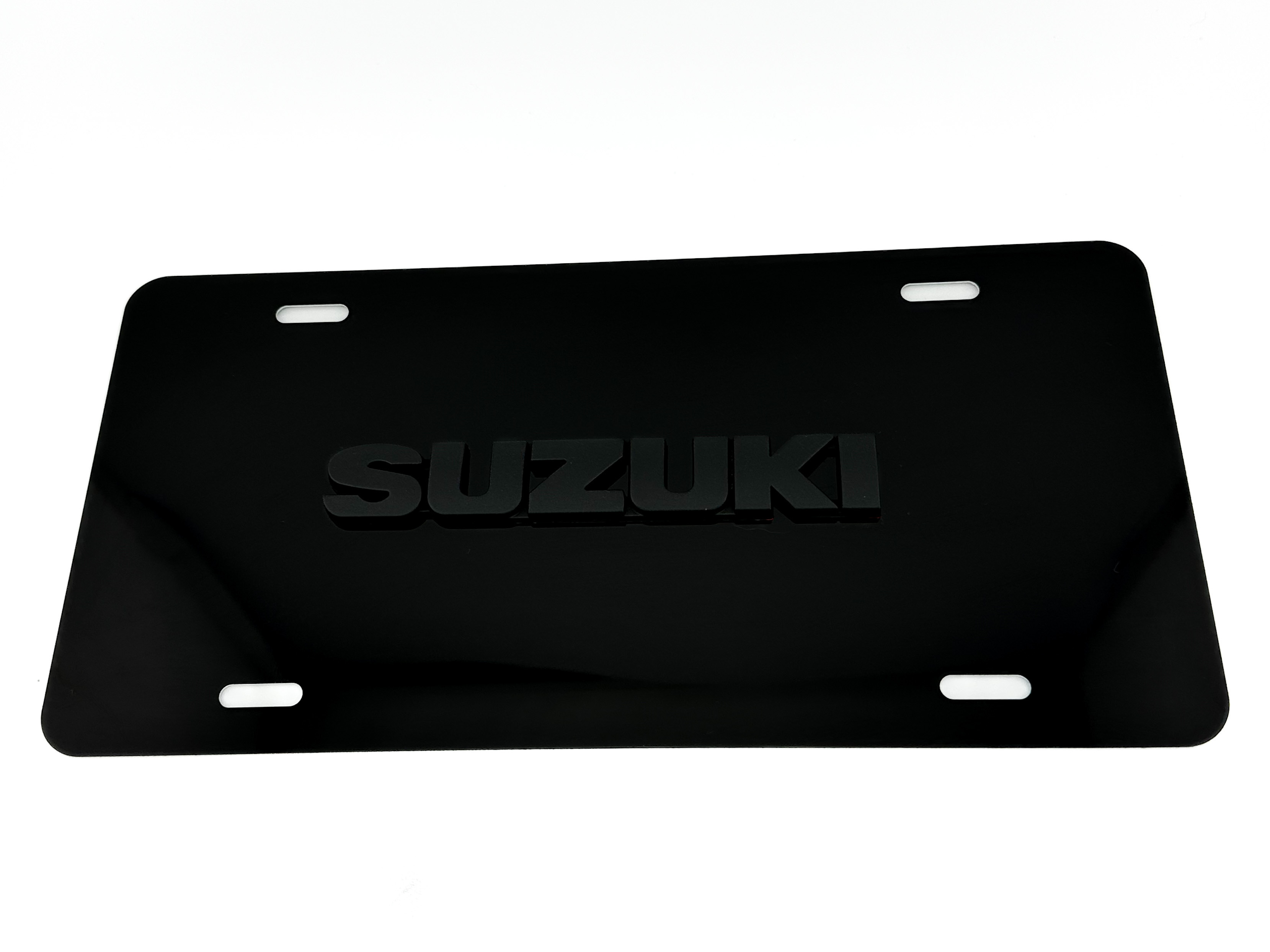 Suzuki black red front vanity plate frame gloss matte satin OEM alto ...