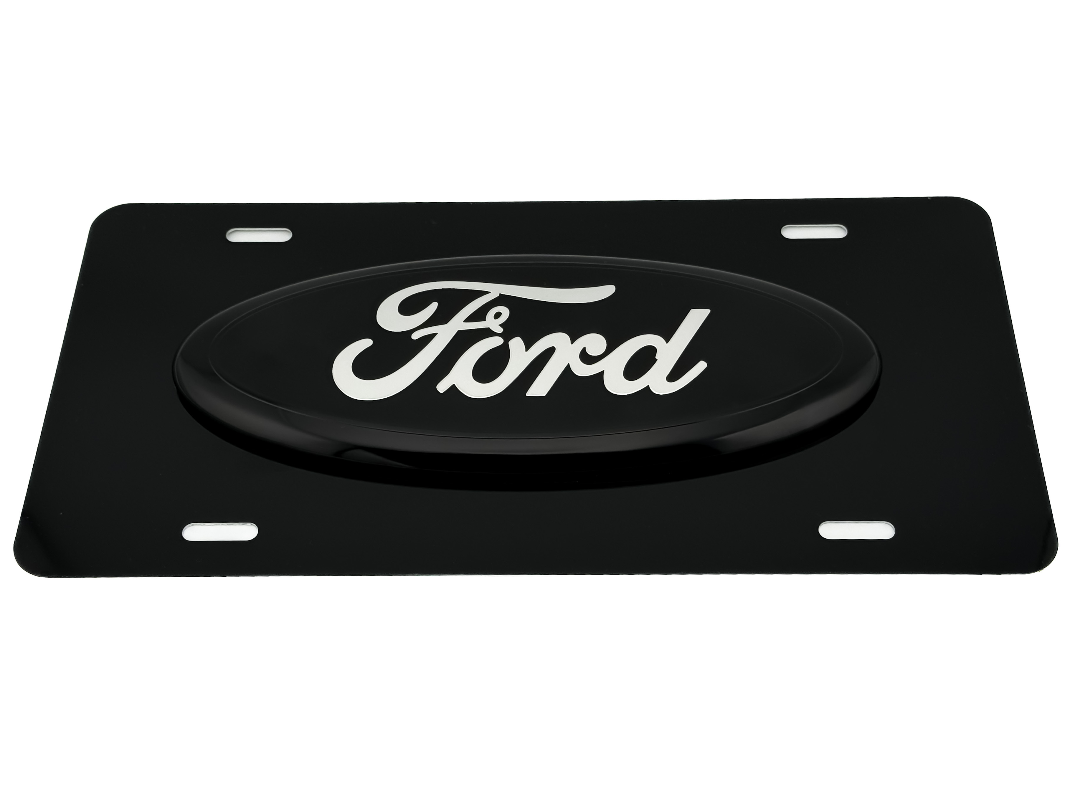 Ford black front vanity plate frame gloss matte satin OEM mustang mach ...