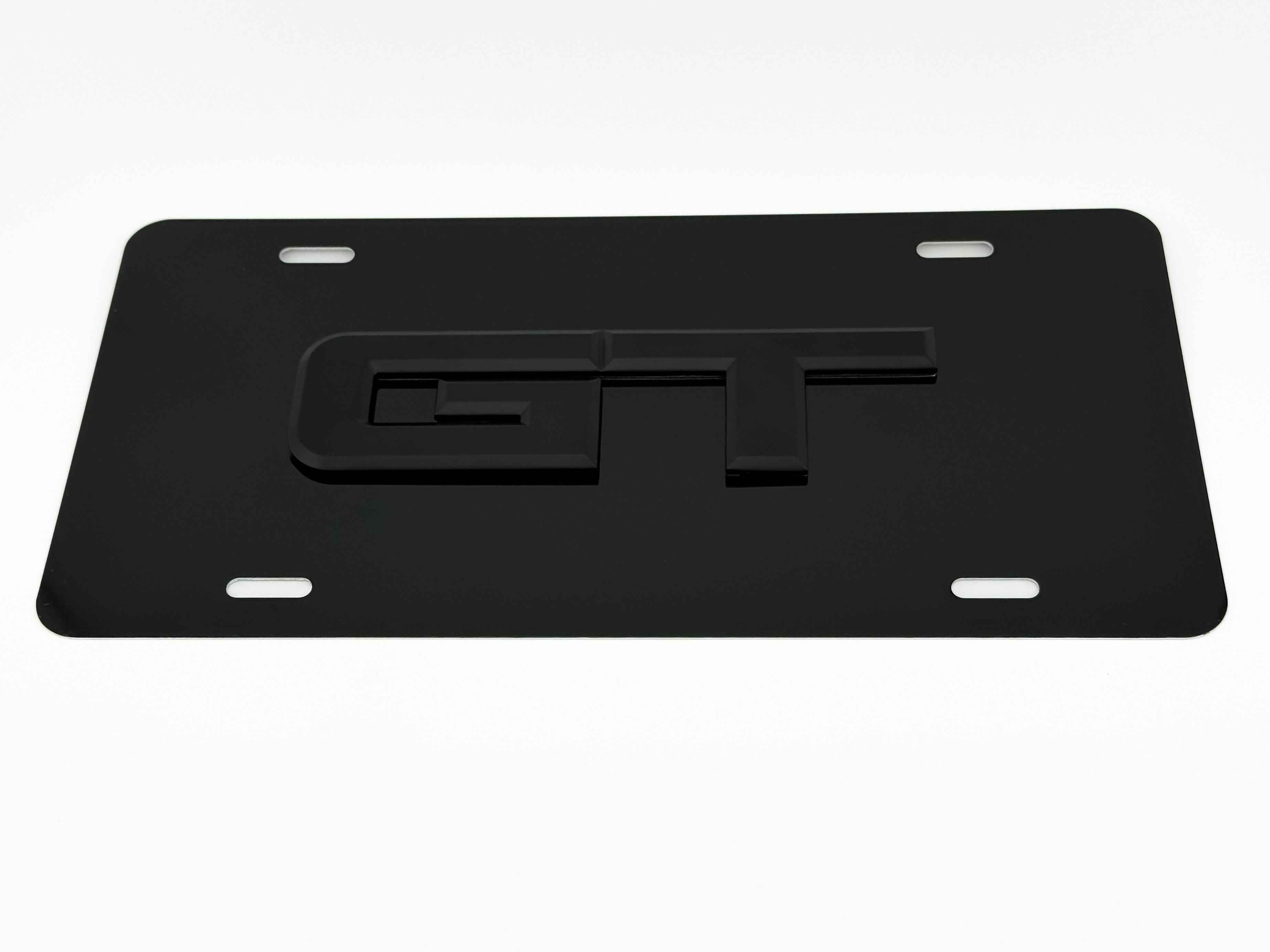 mustang gt black front vanity plate frame gloss matte satin OEM mustang ...
