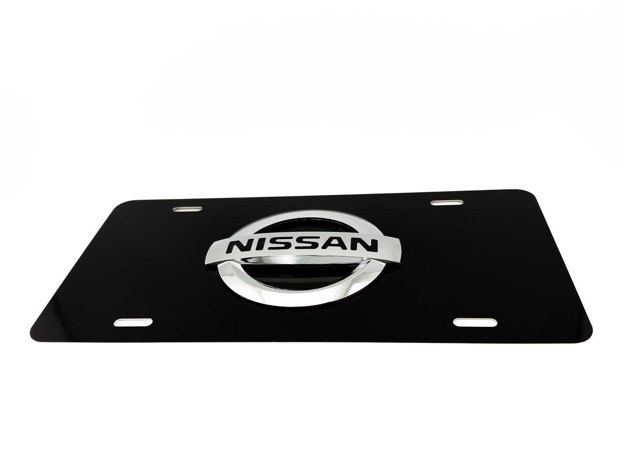 nissan black front vanity plate frame gloss matte satin OEM Nissan ...