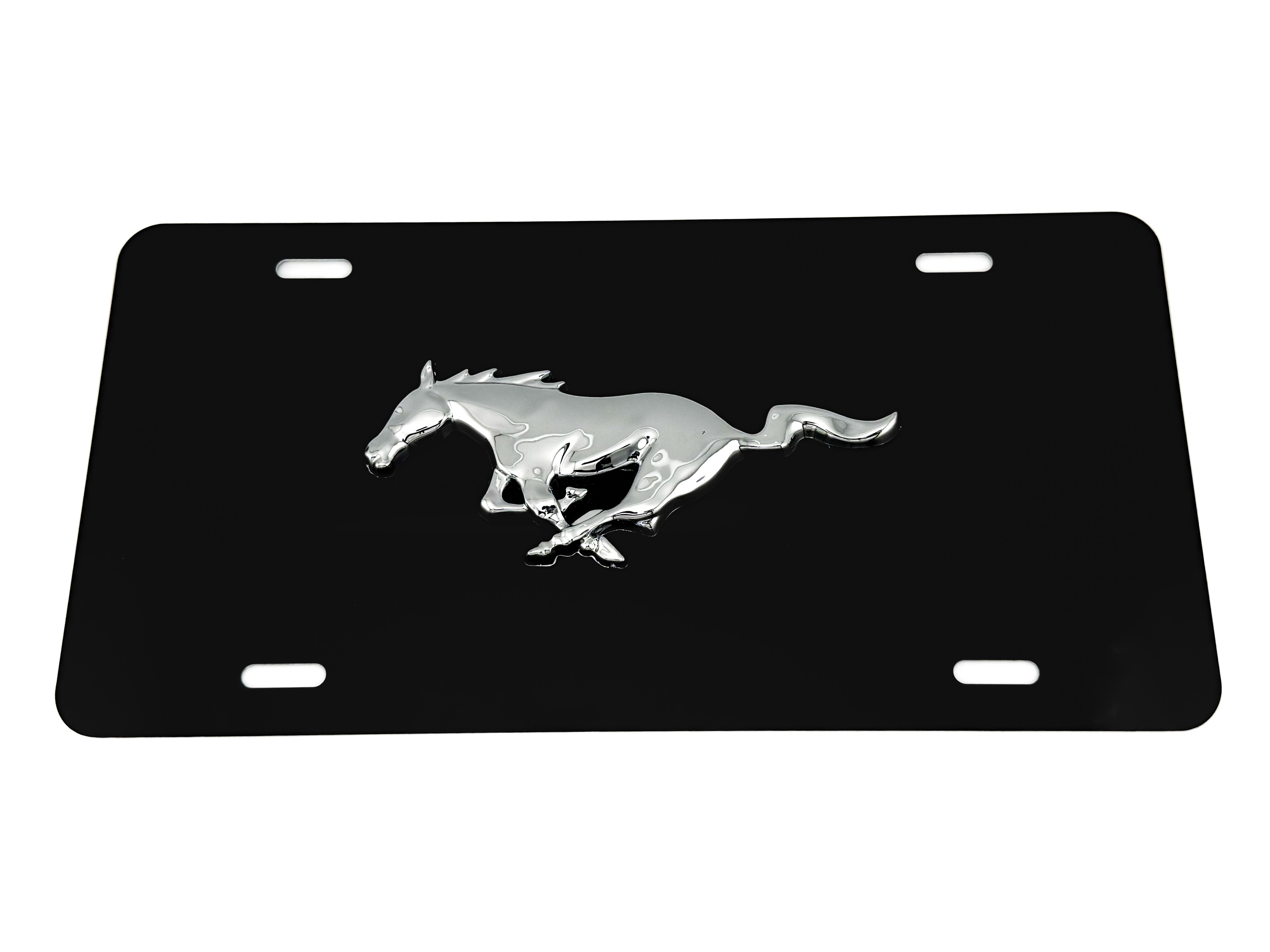 mustang gt black front vanity plate frame gloss matte satin OEM mustang ...