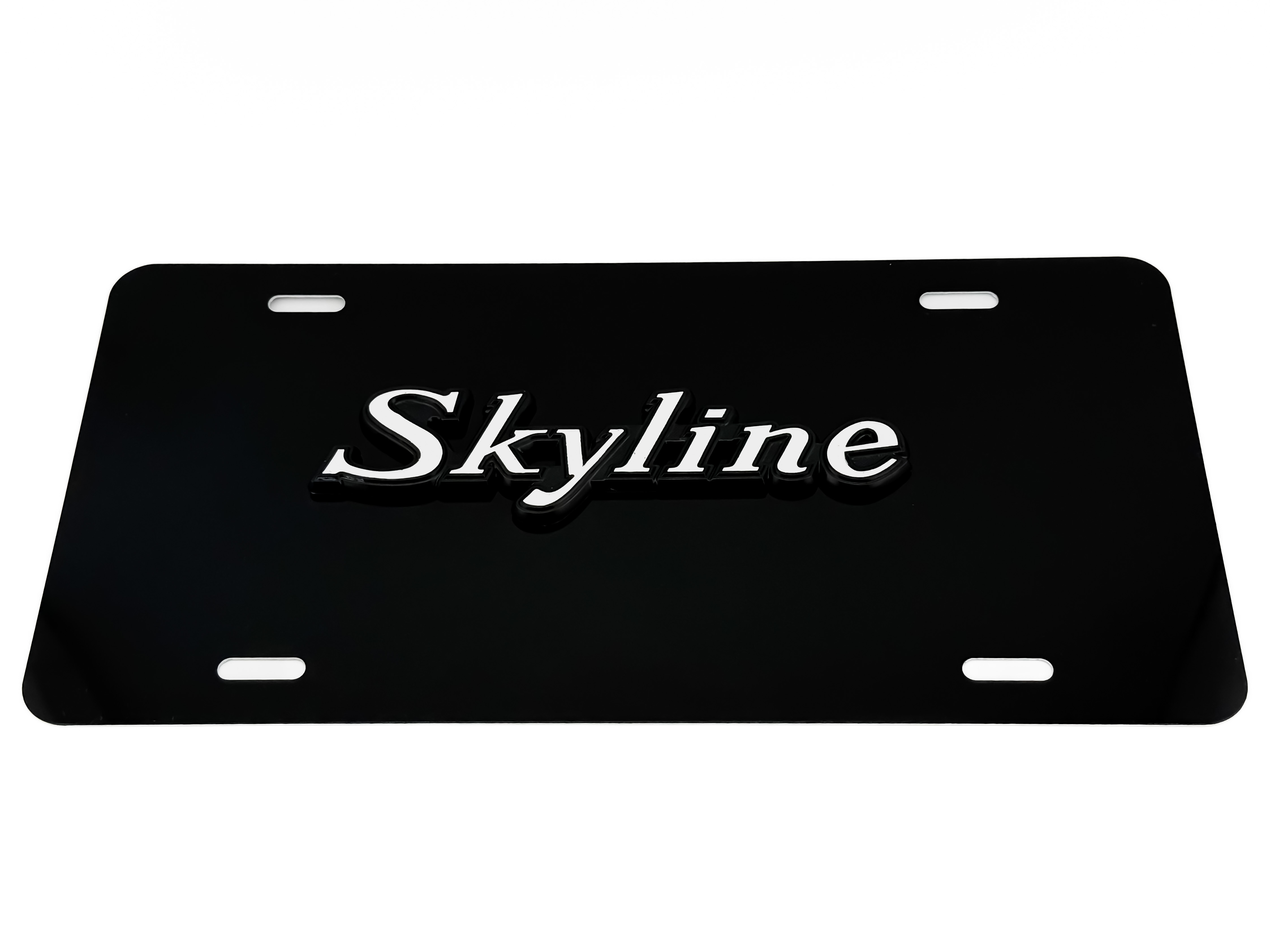 nissan skyline black front vanity plate frame gloss matte satin OEM ...