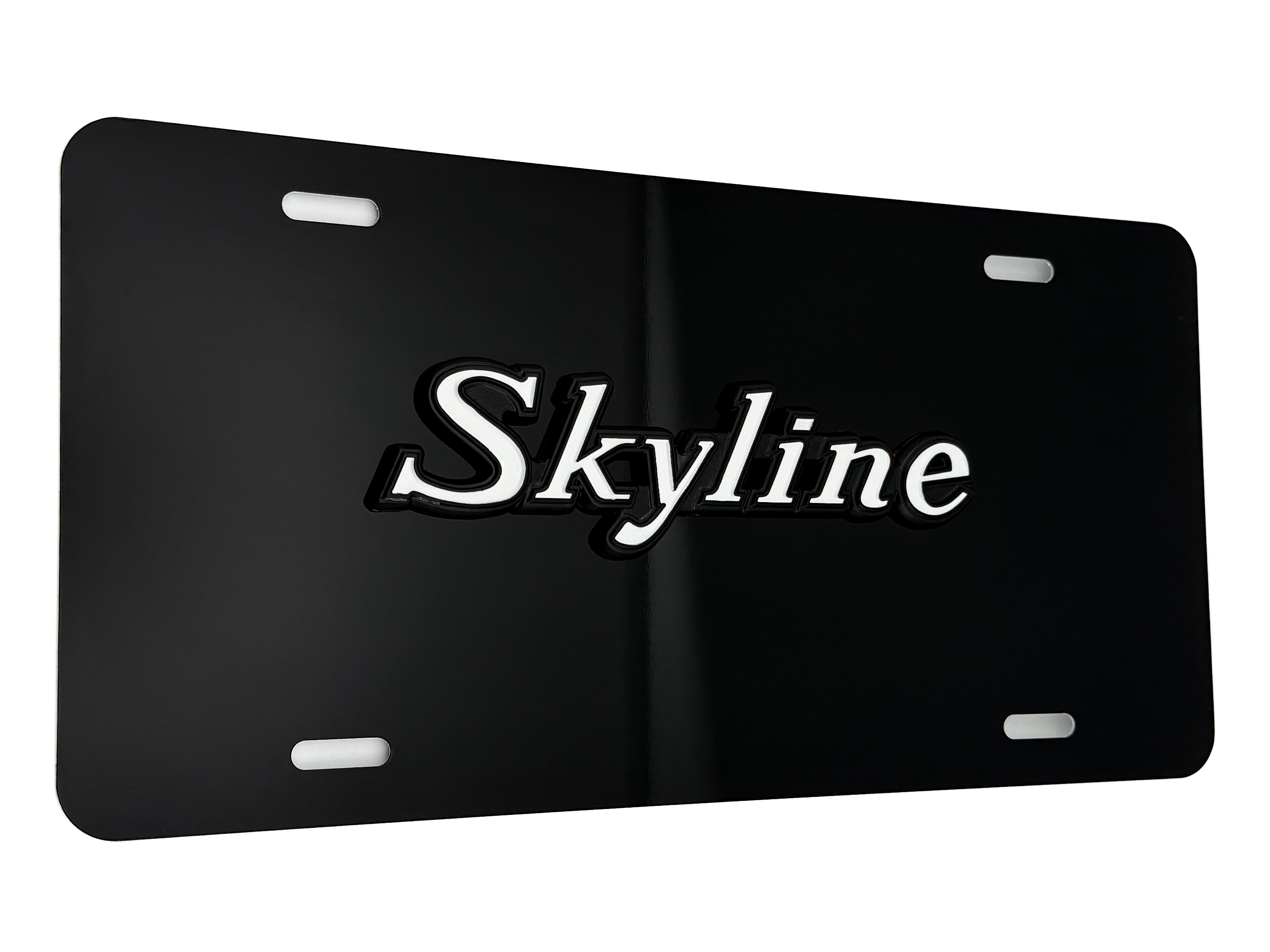 nissan skyline black front vanity plate frame gloss matte satin OEM ...