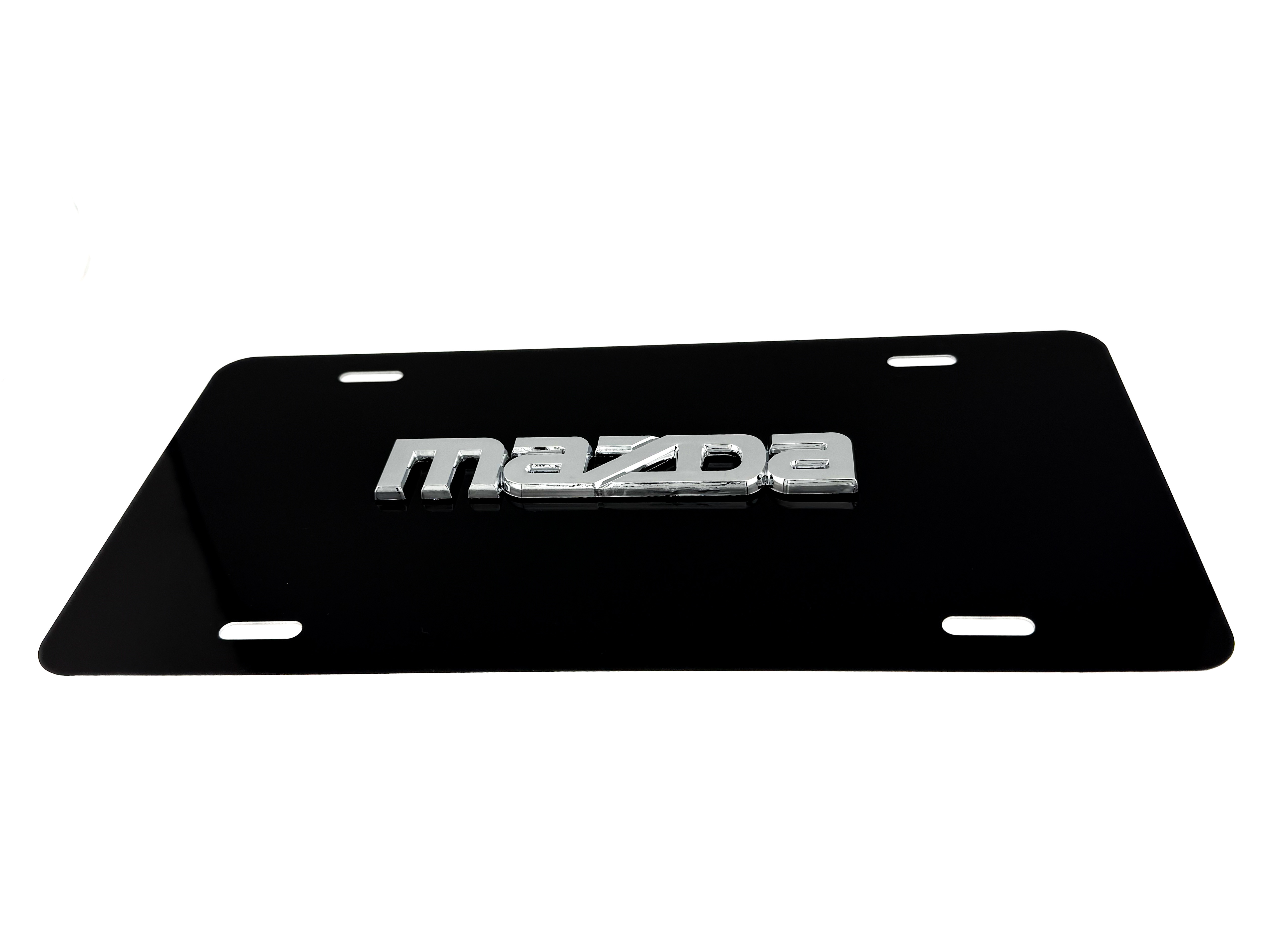 Mazda black front vanity plate frame gloss matte satin OEM cx-3 cx-30 ...