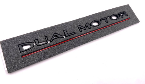 oem satin semi gloss black dual motor performance model emblem model 3 ...