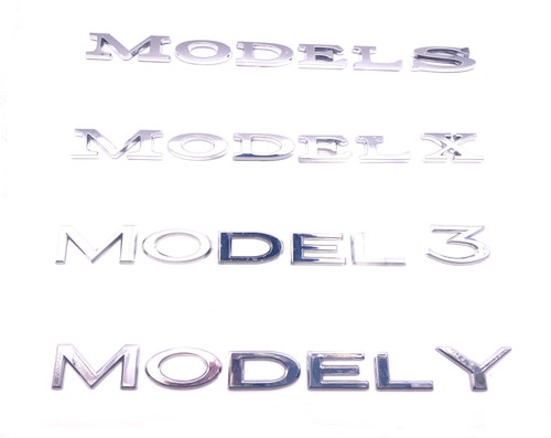 OEM chrome plated model 3 y s x emblems genuine tesla product
