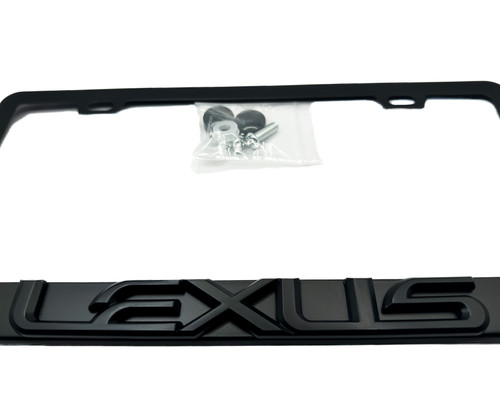 Lexus sc300 gx rx tx rx350 black license plate frame satin genesis mini ...