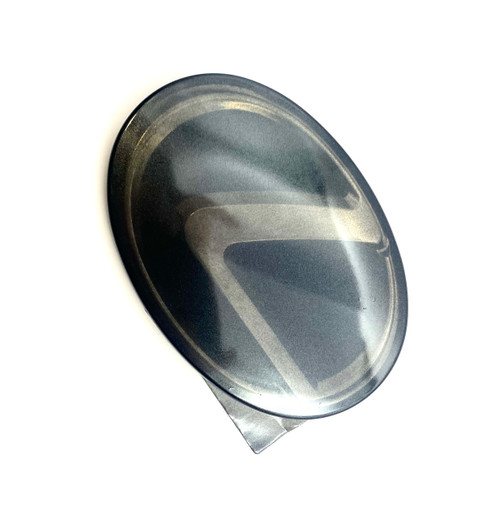 Black chrome LEXUS OEM Front Badge 190mm x 140mm Size. Chrome with ...
