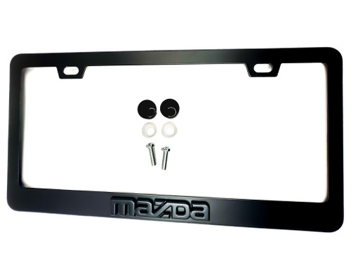 Mazda black license plate frame mazda2 mazda3 mazda6 cx-3 cx-30 cx-5 cx ...