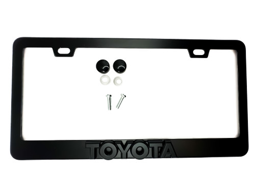 Toyota black license plate frame camry corolla avalon prius yaris mirai ...