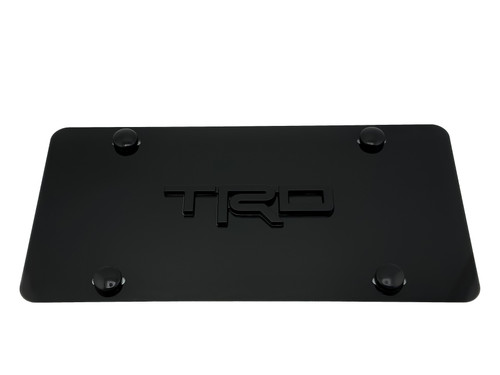 TRD RED Toyota black front vanity license plate frame camry corolla ...