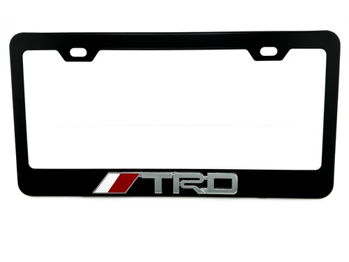 TRD metal black license plate frame tacoma tundra camry corolla avalon ...