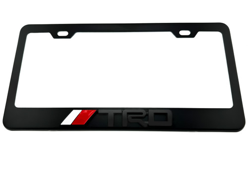 TRD metal black license plate frame tacoma tundra camry corolla avalon ...
