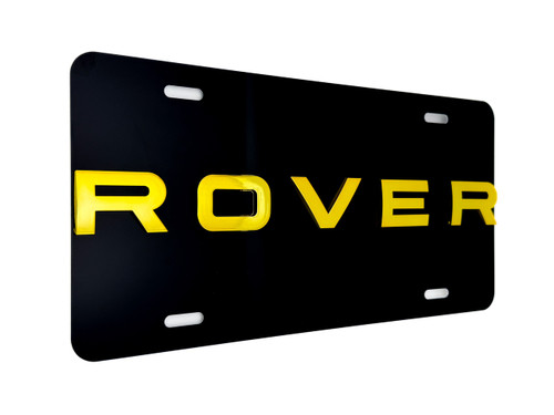 gold Range rover front vanity license plate frame new logo 2023 2024 ...