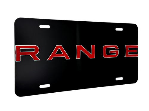 red Range rover front vanity license plate frame new logo 2023 2024 ...