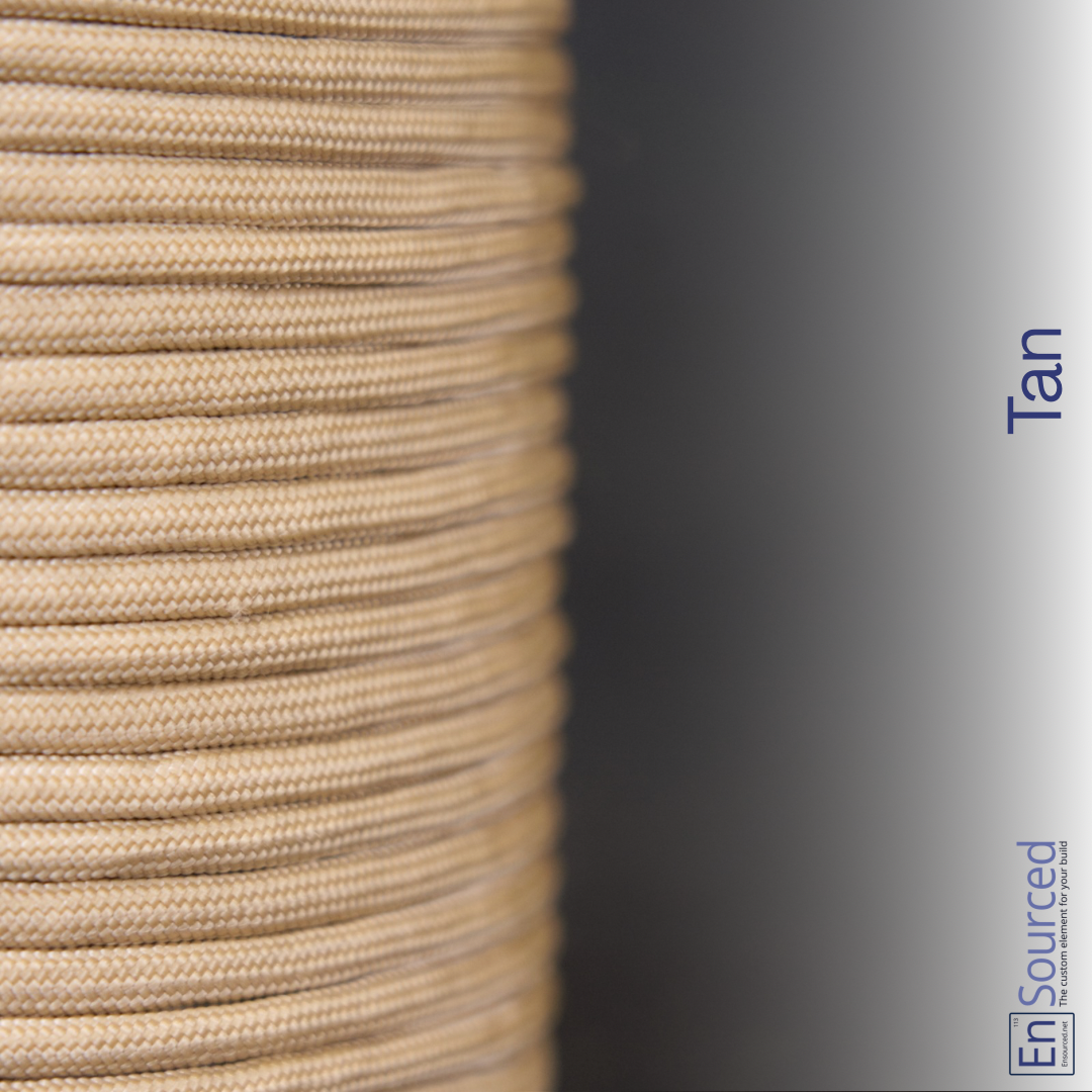 Tan Paracord Cable Sleeving for PC Modding