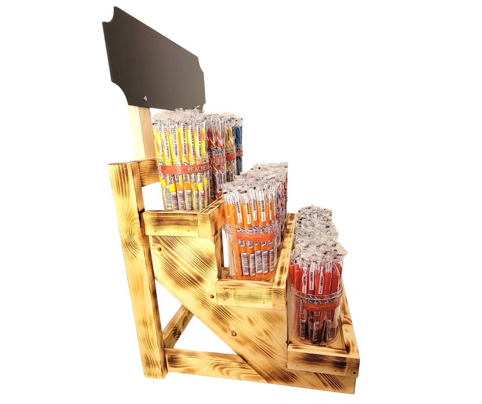 Old Fashioned Gilliam Stick Candy & Burnt Wood Display - 960 Ct Gilliam ...