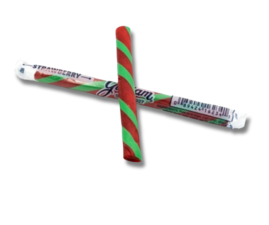 Gilliam Strawberry Stick Candy - 80 Ct. - Candy Barn Express