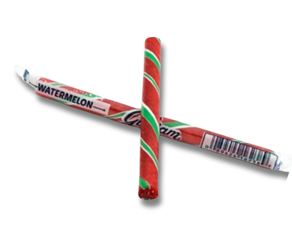 Gilliam Watermelon Stick Candy - 80 Ct. - Candy Barn Express