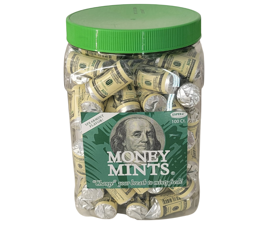 Money Mints - 100 Ct. Jar - Candy Barn Express