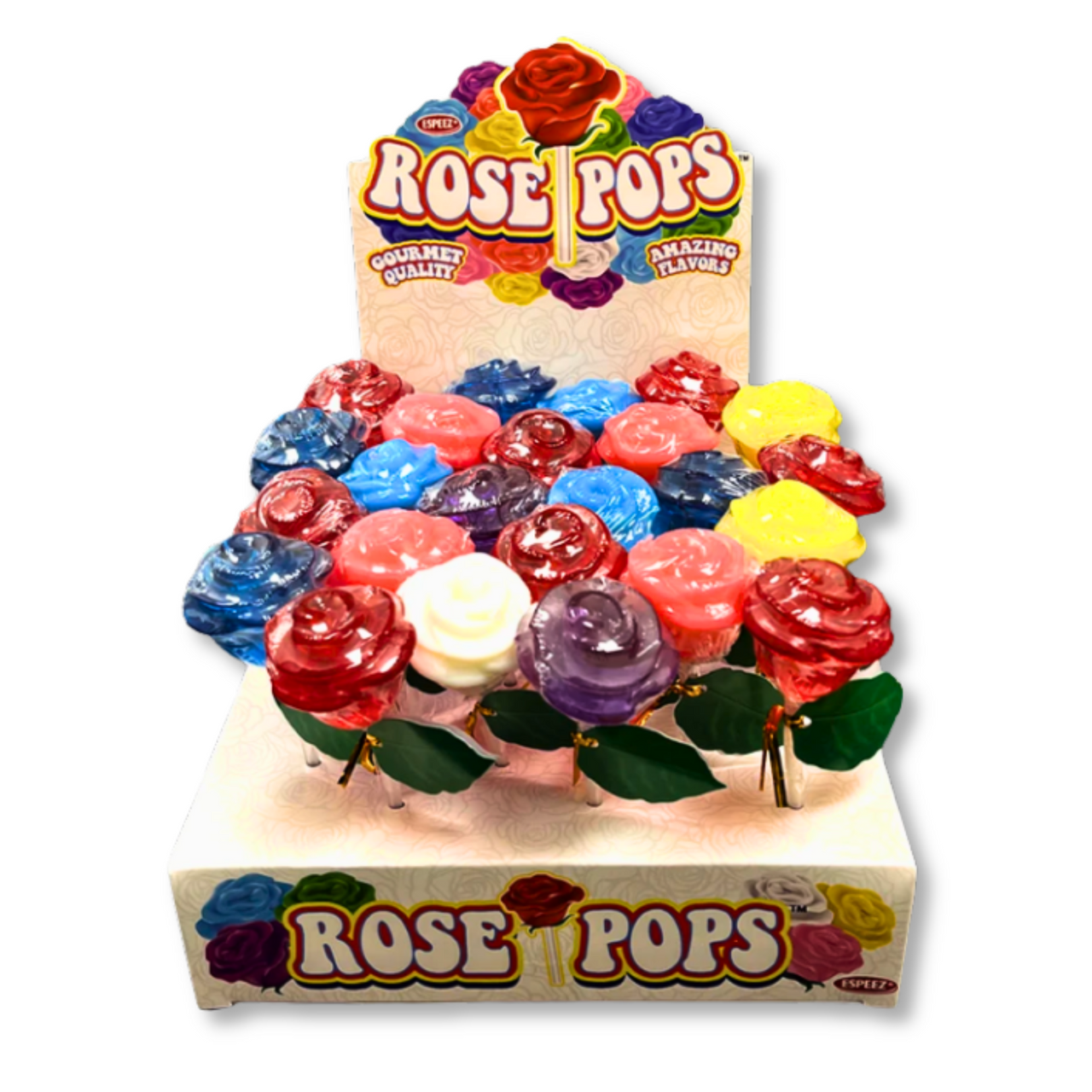 Rose Pops Gourmet Lollipops - 24 Count