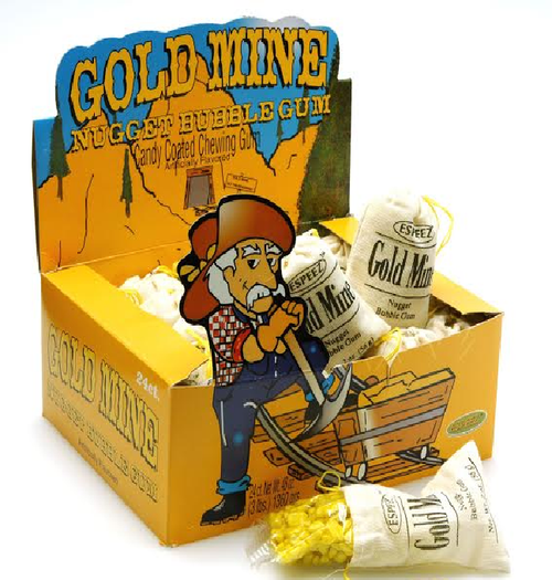 Gold Mine Nugget Bubble Gum 24 Count Bags Candy Barn Express