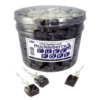 Huckleberry Cube Pops - 100 Ct. Tub - Candy Barn Express