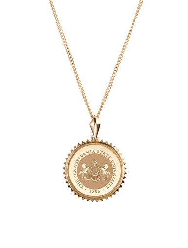 Penn State Sunburst Cavan Gold Seal Necklace | Kyle Cavan - Harpers