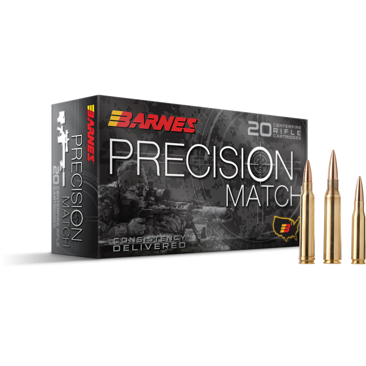 Barnes Bullets Ammunition - Precision Match Ammunition, 338 Lapua Mag ...