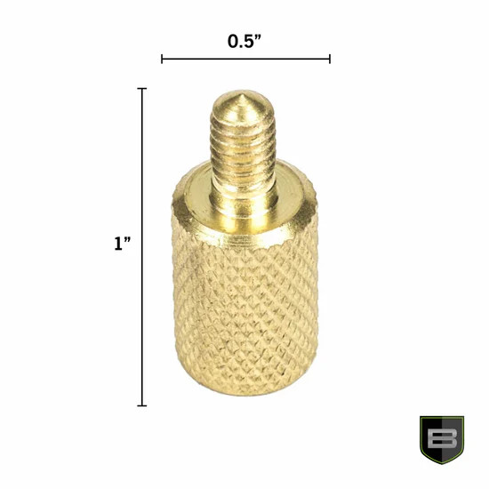 Breakthrough Brass Shotgun Rod Adapter - (male #8-32 thread with female ...