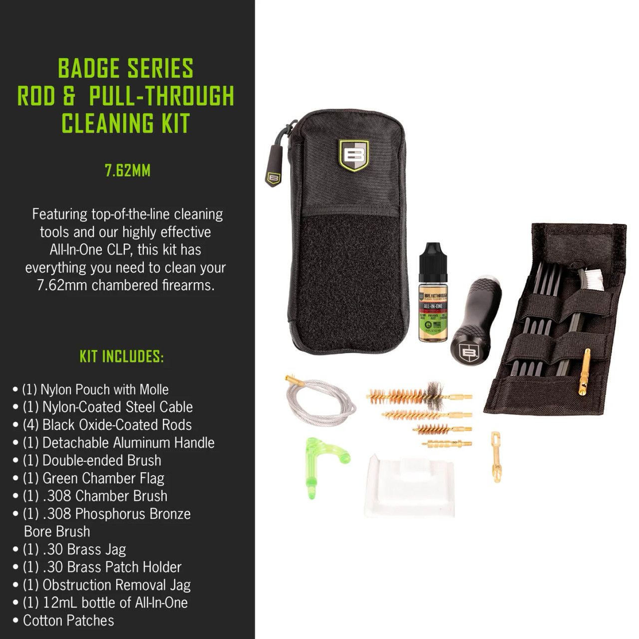 Breakthrough Badge Series - 7.62MM Rod and Pull Through Cleaning Kit ...