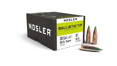 Nosler Ballistic Tip Hunting Projectiles .30 Cal/7.62mm (.308) 150gr 50 ...