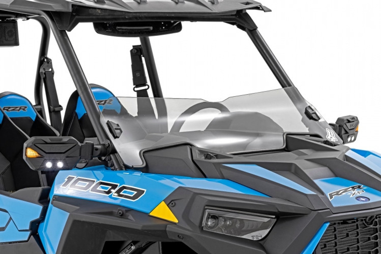 Kawasaki Mule Teryx Utv Aluminum Side Mirrors Wturn Signal By Rough