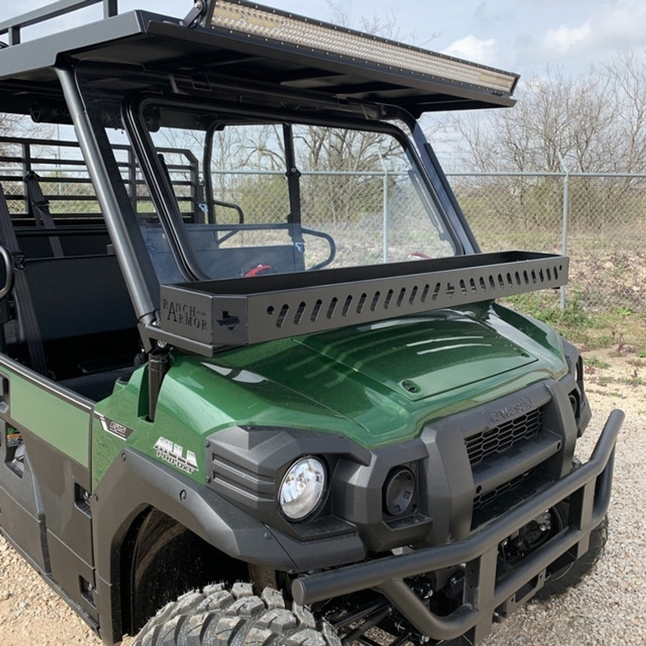 Kawasaki Mule Pro Front Roll Bar Basket By Ranch Armor Ka11