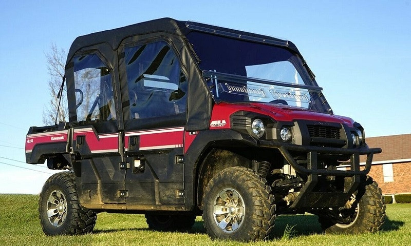 Kawasaki Mule Pro Full Cab Enclosure Windshield by 3 Star Industries OR ...